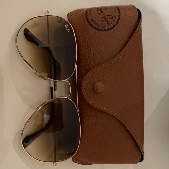 Accessories | Ray Ban Gradient Aviators In The Color Gold Gradient ...